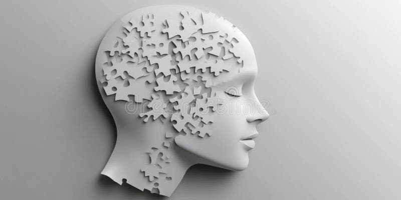 Conceptualize Mind Puzzle, Solving Complex Thoughts, Mental Health, and ...