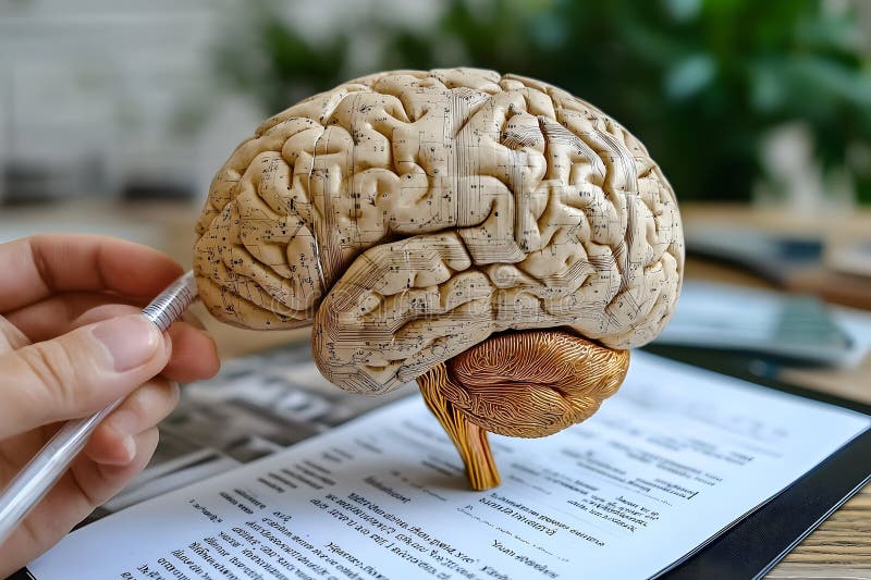 AI Brain Circuitry stock illustration. Illustration of understanding ...