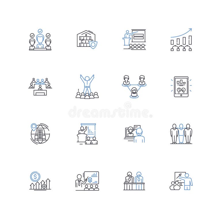 Concern System Line Icons Collection. Safety, Accountability ...