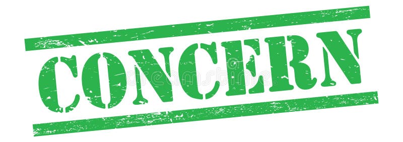CONCERN Text on Green Grungy Lines Stamp Stock Illustration ...
