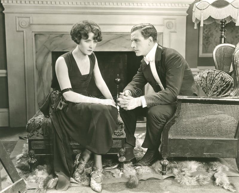 Concerned couple stock photo. Image of 19101940, black - 59794480