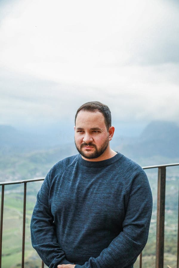 Concerned Man Stares into Distance Stock Image - Image of pupil, eyes ...