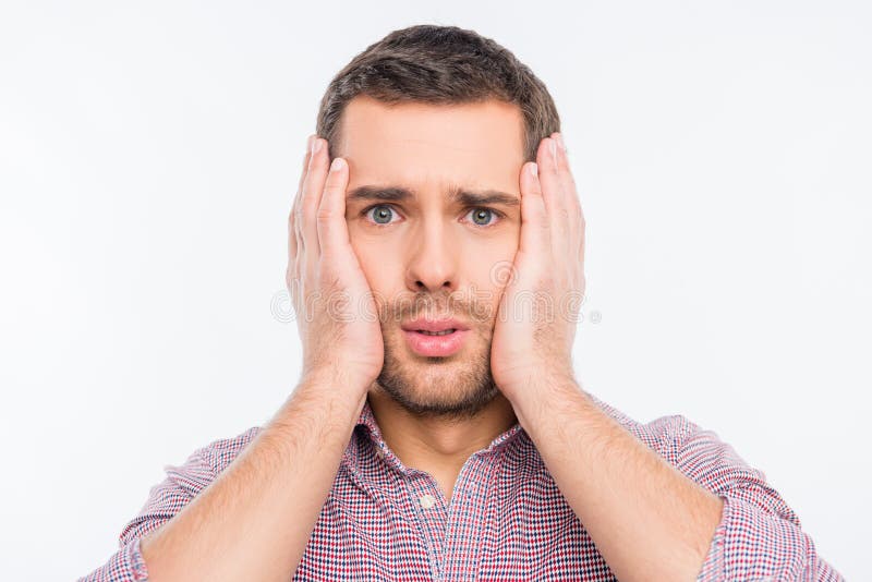 Concerned man stock photo. Image of depressed, sadness - 26416866