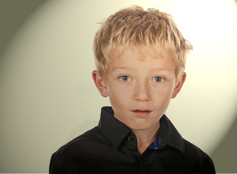 A Concerned and Shocked Little Boy Stock Photo - Image of male, worried ...