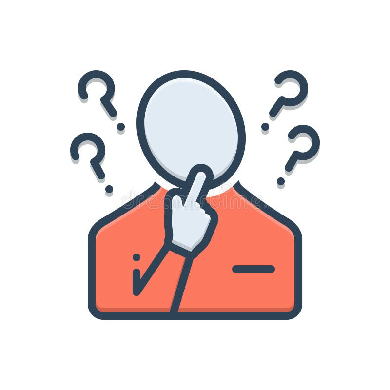 Color Illustration Icon for Concerning, about and Regarding Stock ...