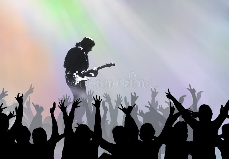 Rock Concert XII stock vector. Illustration of concert - 6955506