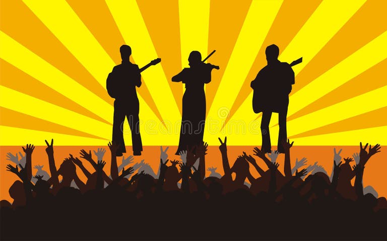 Orange Rock Concert Stock Illustrations – 3,071 Orange Rock Concert ...