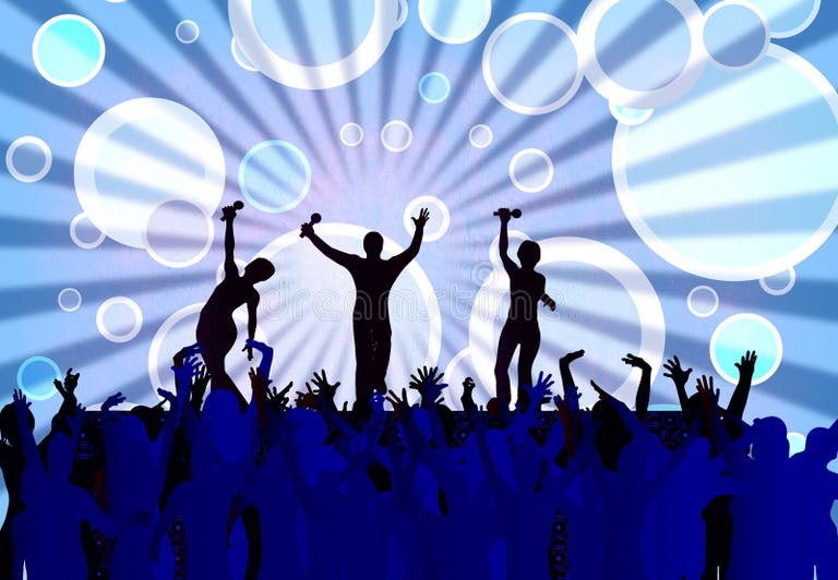 Concert Stage Crowd Stock Illustrations – 19,654 Concert Stage Crowd ...