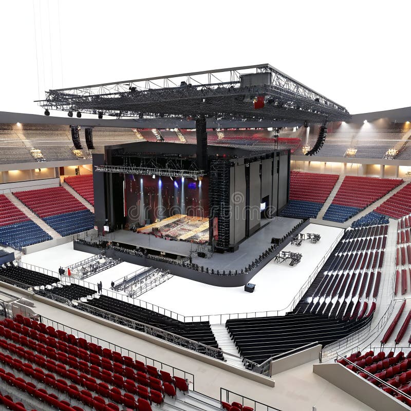 Concert Arena Render stock illustration. Illustration of architecture ...