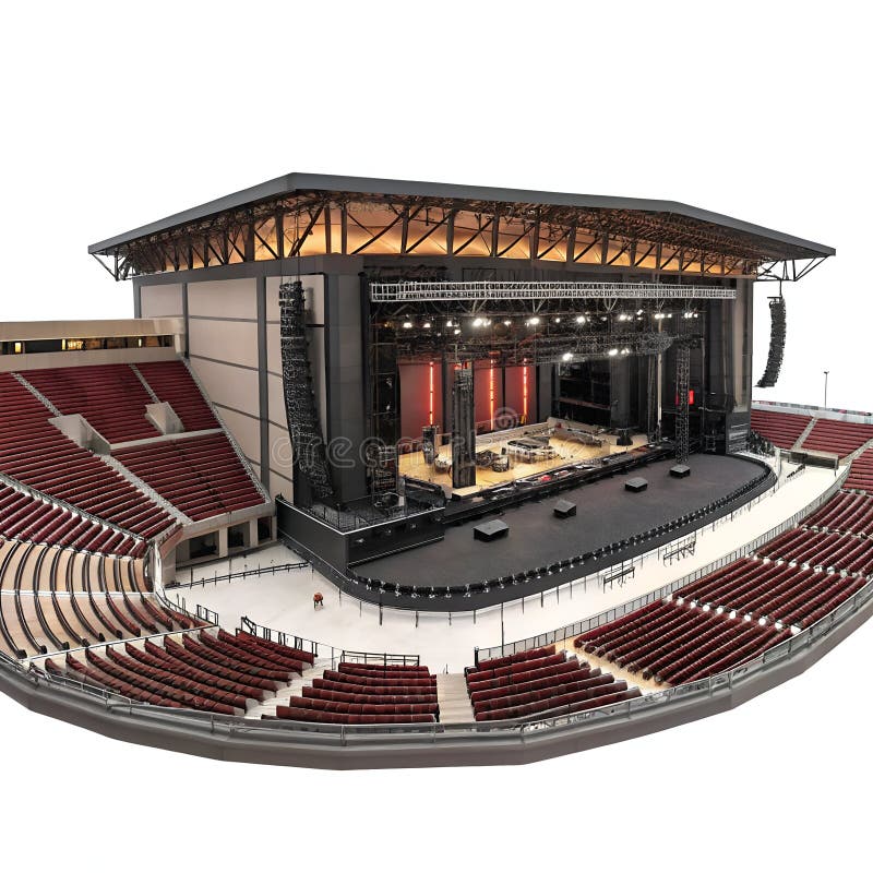 Concert Arena Render stock illustration. Illustration of music - 356602929