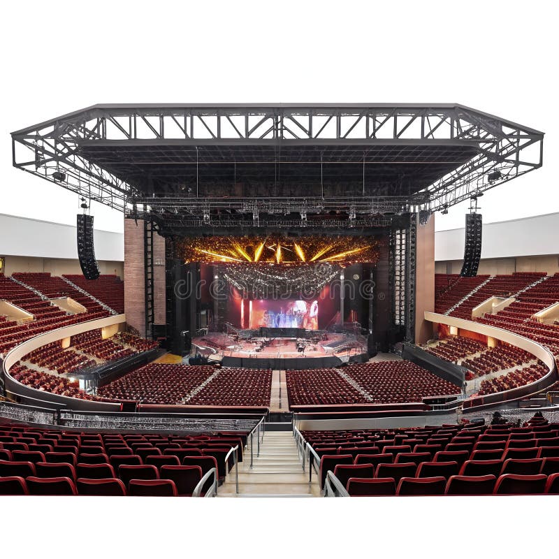 Concert Arena Render stock illustration. Illustration of space - 356691081
