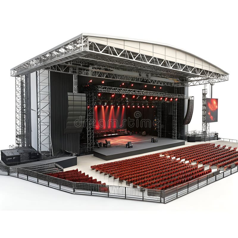 Concert Arena Render stock illustration. Illustration of space - 357039281