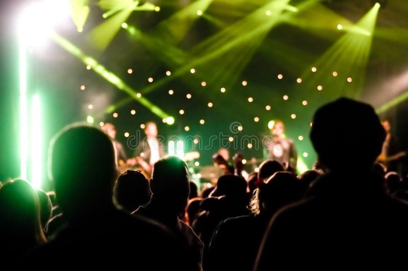Concert audience stock image. Image of light, floodlight - 21217365