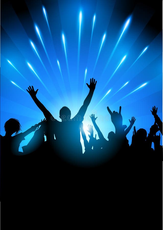 Concert Audience Vector stock vector. Illustration of stage - 31333022