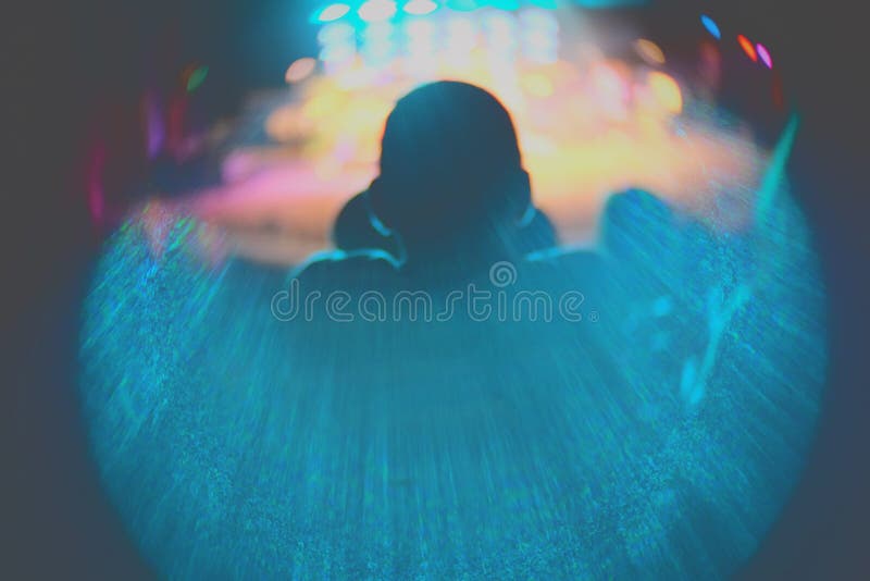 Concert, Back View of People Looking at Stage, Defocused Stock Image ...