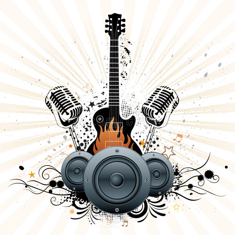 Concert Music Background stock vector. Illustration of artwork - 4870474