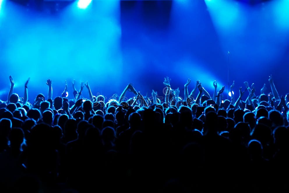 Concert Crowd stock image. Image of nightlife, festival - 10219443