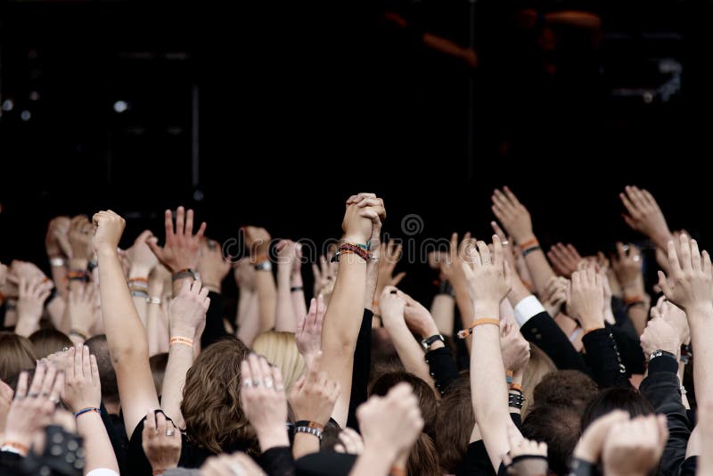 Concert Crowd stock image. Image of loud, light, music - 10878313