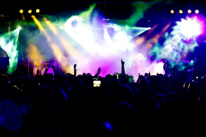 418 Concert Crowd Yellow Lights Stock Photos - Free & Royalty-Free ...