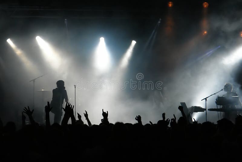 Concert Crowd stock photo. Image of nightlife, night, crowd - 2888888