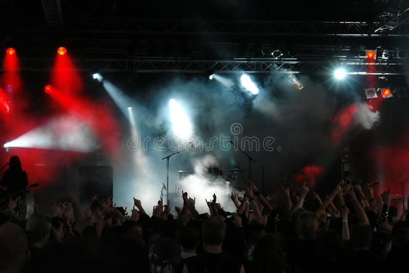Concert Crowd stock photo. Image of punk, light, music - 3003704