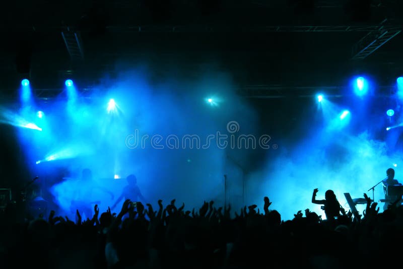 Concert Crowd stock image. Image of nightlife, festival - 10219443
