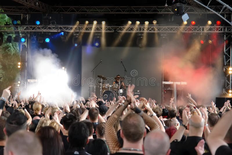Concert Crowd stock photo. Image of musician, punk, beat - 5211104