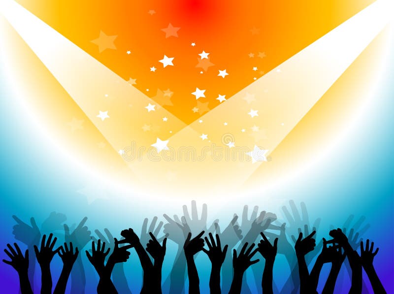 Concert crowd stock vector. Illustration of cinema, graphic - 8070999