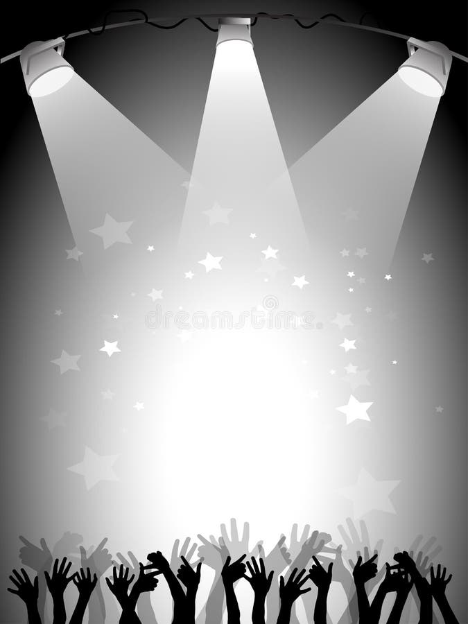 Concert crowd stock vector. Illustration of backdrop, grey - 8071067