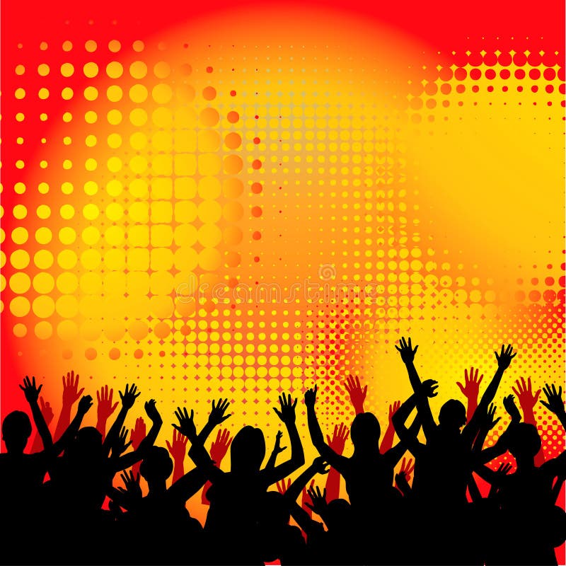 Concert Stadium Crowd Background