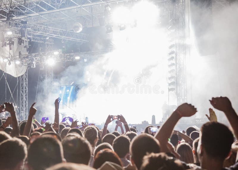 Crowd at concert stock image. Image of event, full, live - 10345231