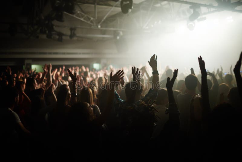 Concert stock photo. Image of popular, group, hand, youth - 72735746