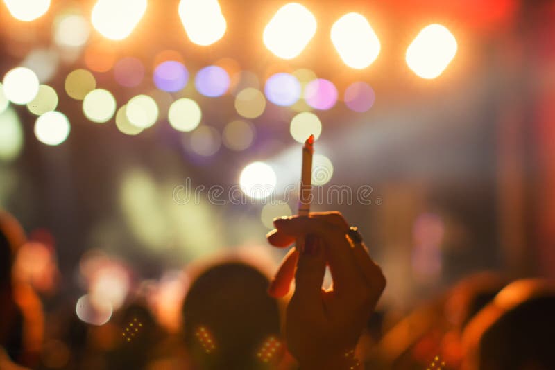 Concert Crowd stock photo. Image of technology, performing - 43599614