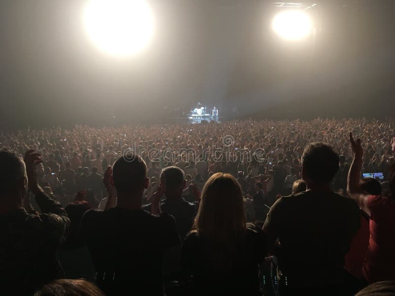 Concert crowd editorial stock photo. Image of crowd - 116434283