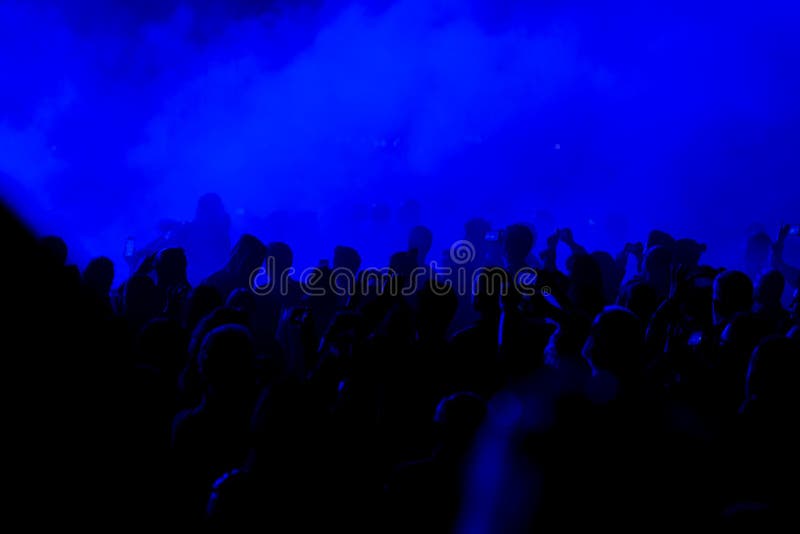 Concert and Crowded People. Editorial Stock Photo - Image of bright ...