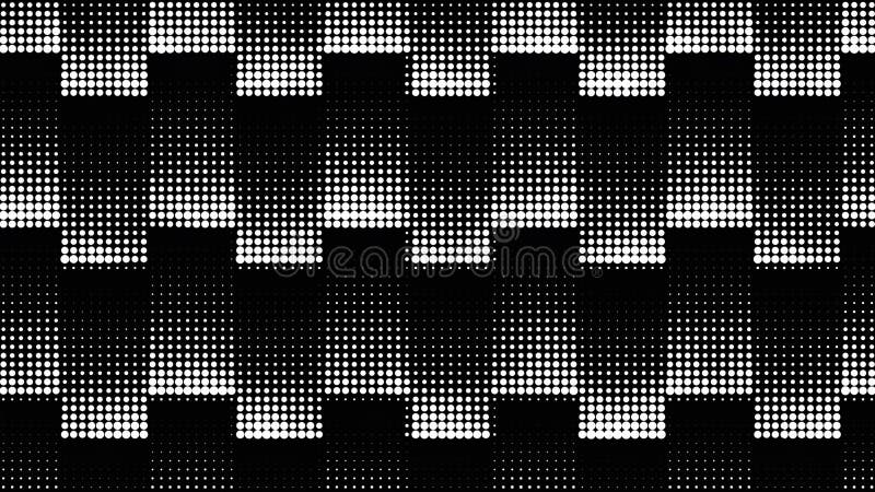 Concert Element Background. Dotted Stylized Square Waves on a Led Panel ...