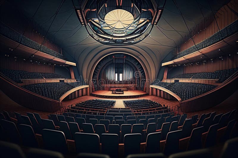 Concert Hall Inside. AI Generated Stock Illustration - Illustration of ...