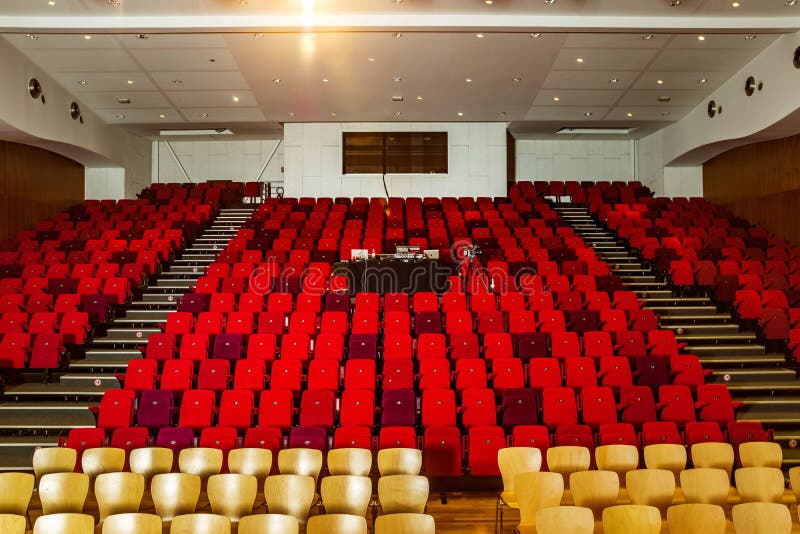 Concert Hall Interior Perspective View Stock Photo - Image of audience ...