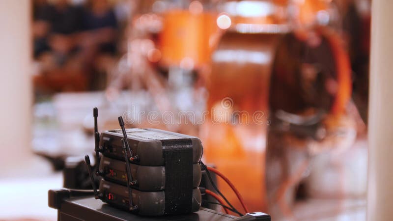 A Concert in the Concert Hall. Sound Equipment Stock Photo - Image of ...