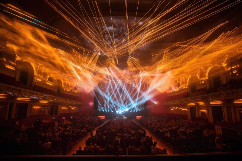 Concert Hall with Stunning Visuals and Special Effects, Including ...