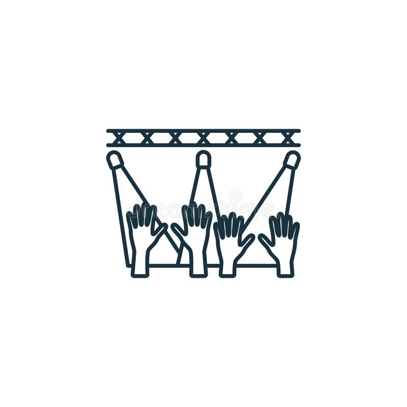 Concert Icon Monochrome Simple Sign From Entertainment Collection