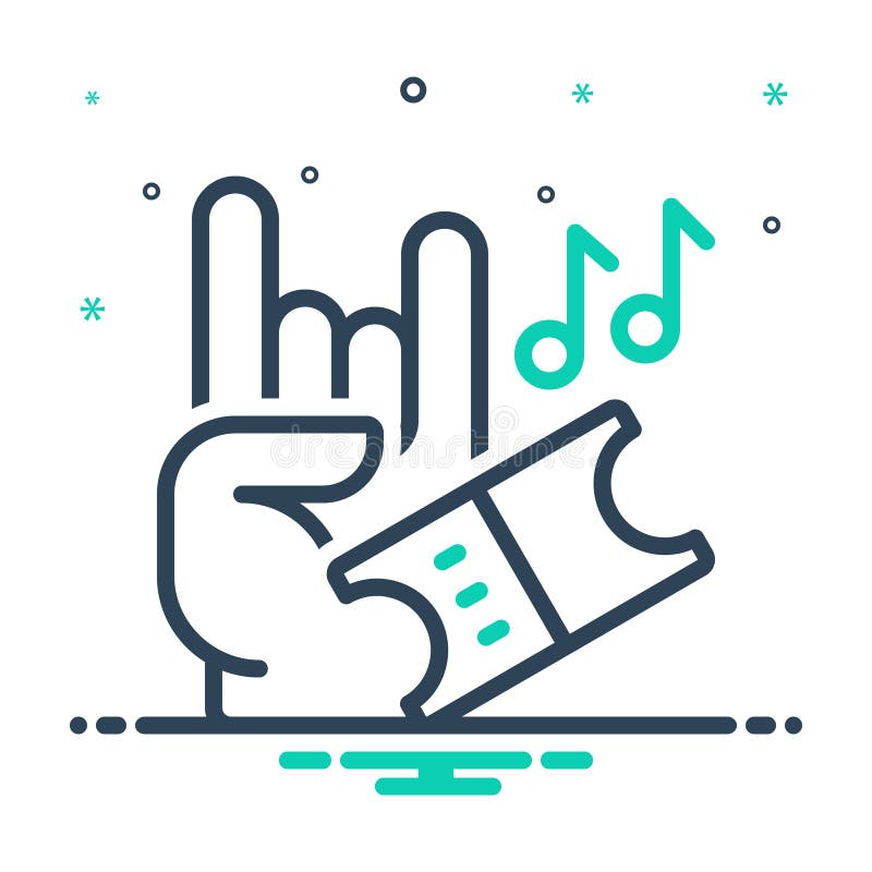 Mix Icon for Concert, Show and Performance Stock Illustration ...