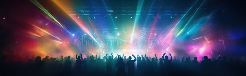 Concert laser show header stock illustration. Illustration of banner ...