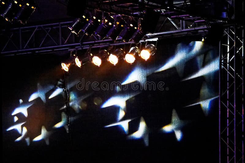 Concert light show stock photo. Image of music, laser - 100132890