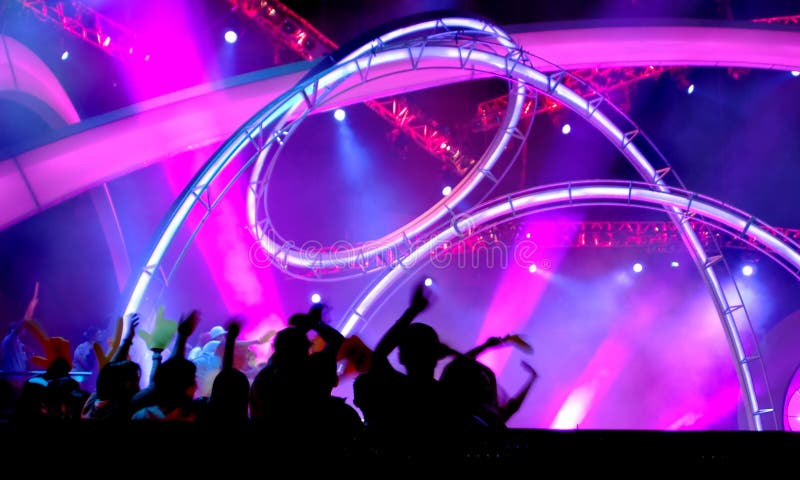 Concert lighting stock image. Image of crowd, instrument - 248603