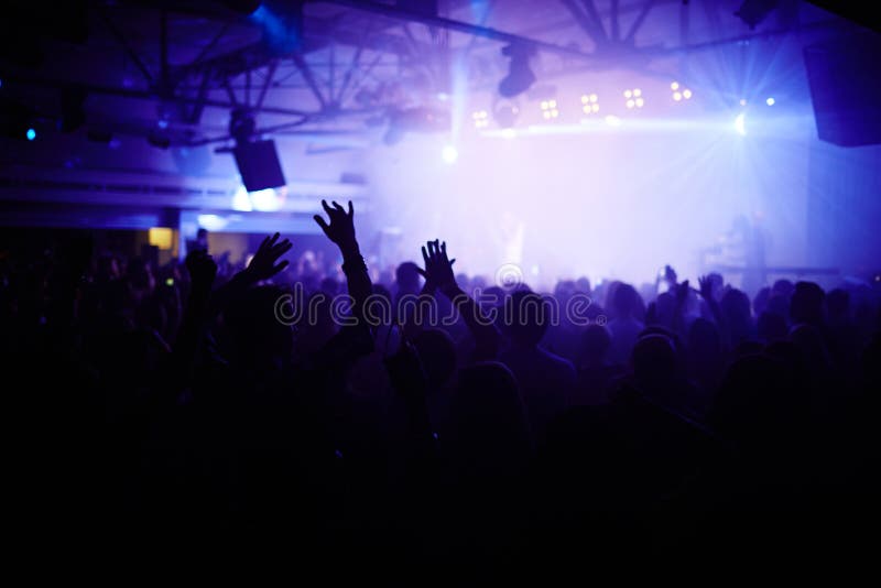 Concert of Modern Performer Stock Image - Image of back, live: 71231281