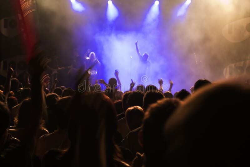 Concert people stock photo. Image of roll, dance, rock - 7395732