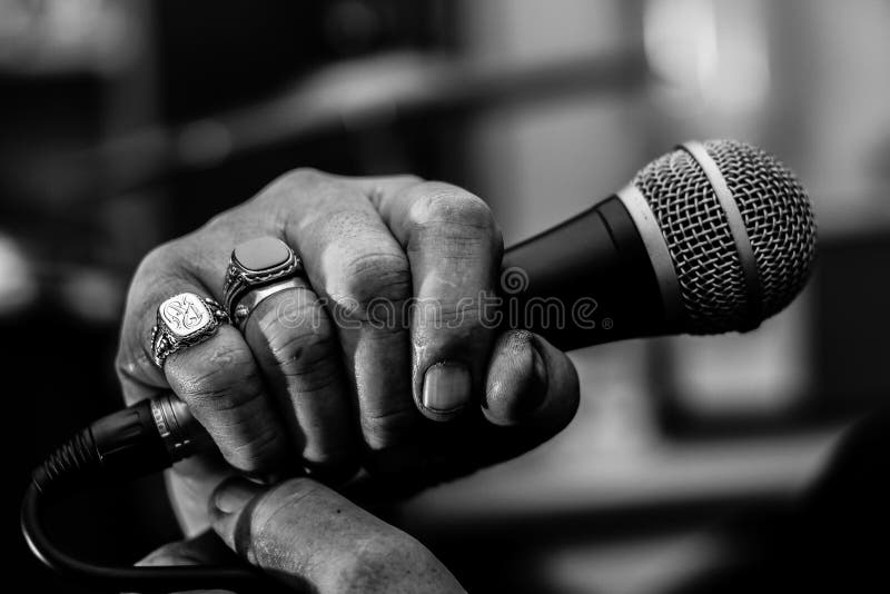 Singer black and white stock image. Image of concert - 125322875