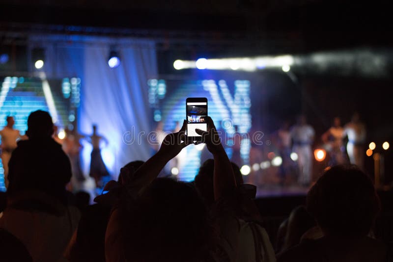 Concert recording stock image. Image of video, recording - 48140517