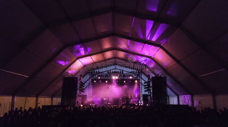 Concert rock scene stock image. Image of fans, glowing - 89767343